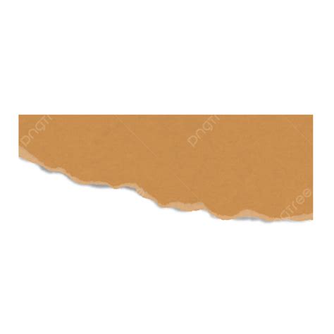 Ripped Torn Paper PNG Transparent Realistic Torn Ripped Old Brown
