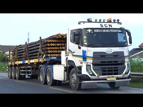 JOSS TRUCK TRAILER GANDENGAN TRONTON PANJANG QUESTER HINO 500