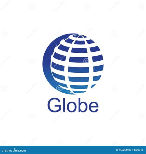 Globe Logo And Icon Vector Design Template Vector Stock Illustration