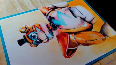 COMO DIBUJAR A GLAM ROCK FREDDY DE FNAF SECURITY BREACH YouTube