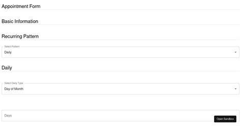 Dynamic Fields Codesandbox