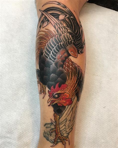 Aggregate More Than Japanese Rooster Tattoo Super Hot In Cdgdbentre