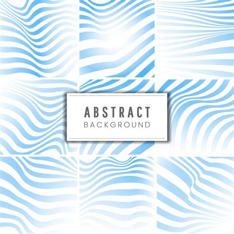 Vetores de fundo abstrato listrado azul e branco Vetor Grátis