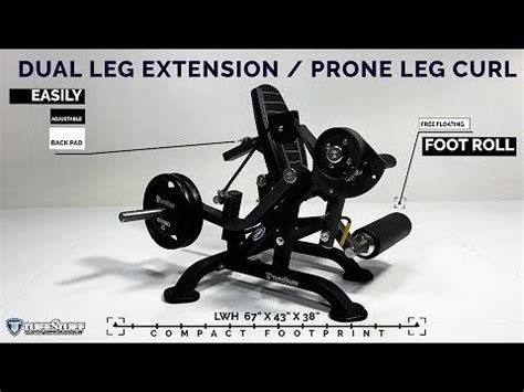 TUFFSTUFF Proformance Plus Plate Loaded Dual Leg Extension Prone Leg