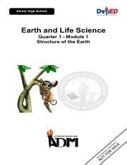 Els Q Module Pdf Senior High School Earth And Life Science Quarter