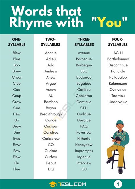 Words That Rhyme List