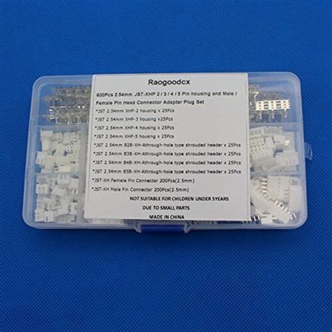 600Pcs 2 54mm JST XHP 2 3 4 5 Pin Housing And Male Female Pin Head