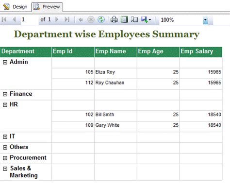 Microsoft Business Intelligence Data Tools SSRS Drilldown SSRS Report