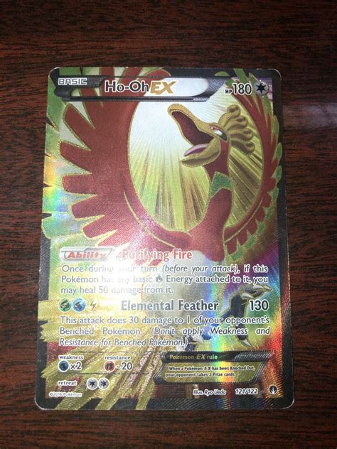 Pokémon TCG Ho Oh EX XY BREAKPoint 121 122 Holo Full Art eBay