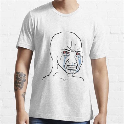 Crying Wojak Meme T Shirt For Sale By Pascaraul Redbubble Crying