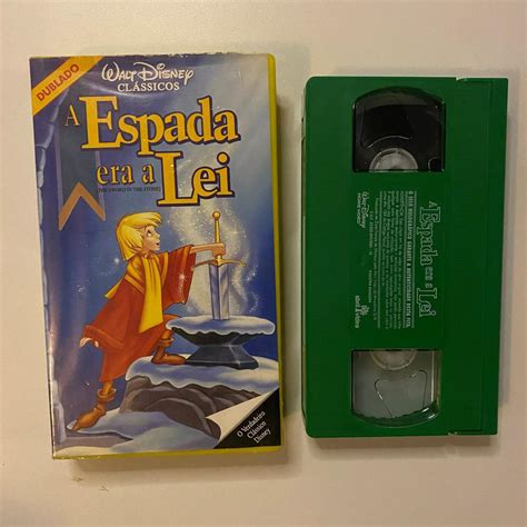 Fita VHS A Espada Era A Lei Disney Dublado Shopee Brasil