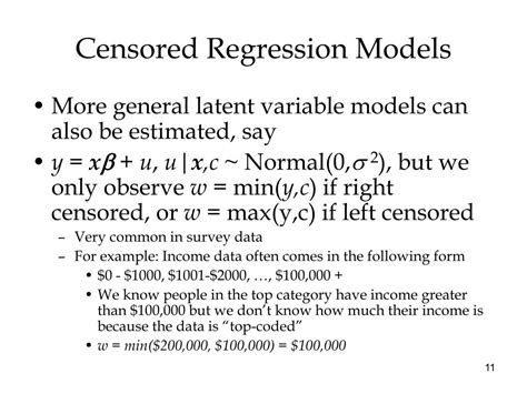 ppt limited dependent variables tobit and censored models powerpoint presentation id 5969609