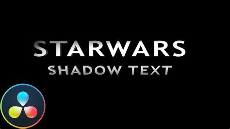 Make D23 StarWars Text In Davinci Resolve YouTube