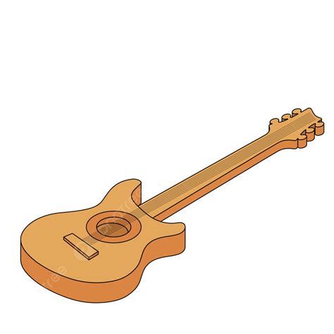 Ilustración De Guitarra De Línea Simple PNG Jane Guitarra Dibujos
