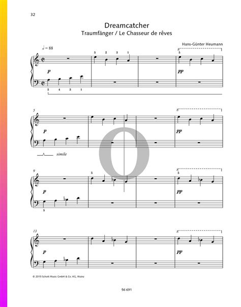 Dreamcatcher Hans Günter Heumann Piano Sheet Music OKTAV