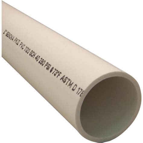 Charlotte Pipe 2 In X 5 Ft Schedule 40 PVC DWV Pressure Dual Rated