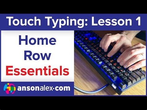 Learn To Type Typing Lesson The Home Row Keys Hotsell Ladorrego Ar