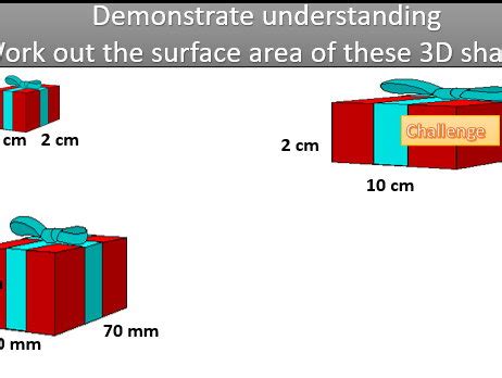 Calculating Space Surface Area And Volume Of Cuboids Teaching Resources
