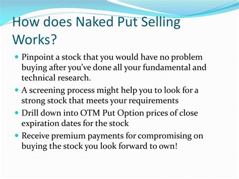PPT FFO Options 17 Naked Put Selling PowerPoint Presentation Free