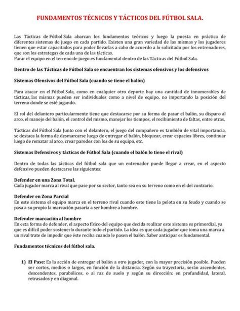 Fundamentos T Cnicos Y T Cticos Del F Tbol Sala Luis Alfredo Marin D