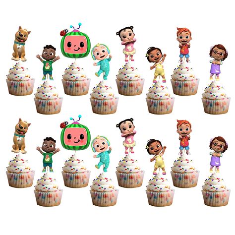 Buy Party Propz Cocomelon Theme Birthday Decorations Combo Pcs Cake