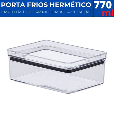 Pote Porta Frios Acrílico Hermético Lumini 770ml Paramount Submarino