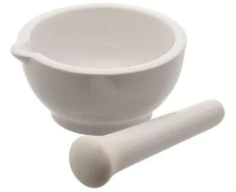Mortero De Porcelana Con Pistilo Di Metro Mm X Ml Env O Gratis