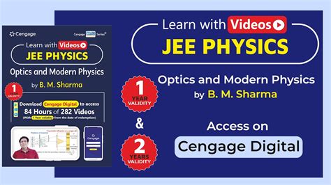 Optics And Modern Physics Learn With Videos BM Sharma Cengage