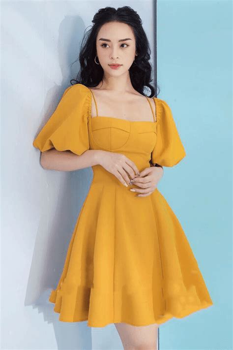 Tuyển chọn 500 mẫu áo đầm tay phồng được yêu thích nhất