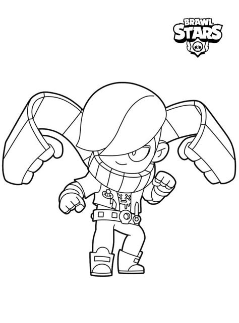 Coloriage Brawl Stars Edgar dessin gratuit à imprimer