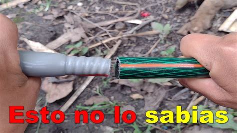 Como UNIR O CONECTAR Tubos De PVC Con MANGUERA DE AGUA Excelentemente