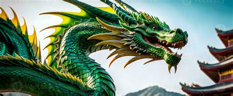 Green Dragon Symbol Of According To The Chinese Horoscope