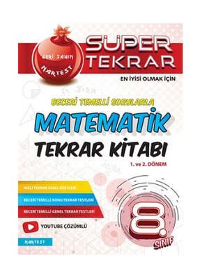 Nartest Yayınları 8 Sınıf Kırmızı Matematik Soru Bankası Süper Tekrar
