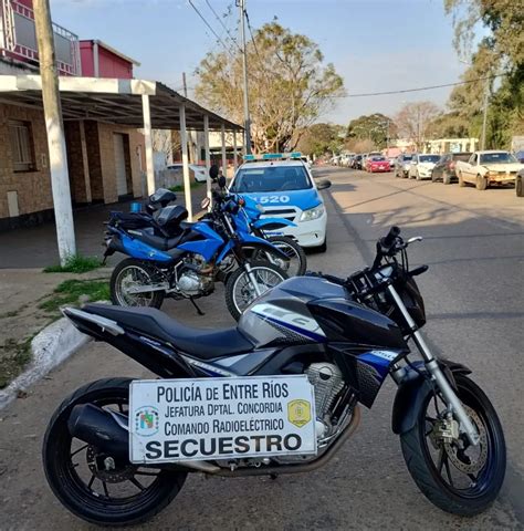 Se Recuperaron Dos Motos Que Hab An Sido Robadas Una De Ellas Era De