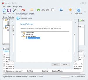 Inspyder InSite Schedule Editor Dialog
