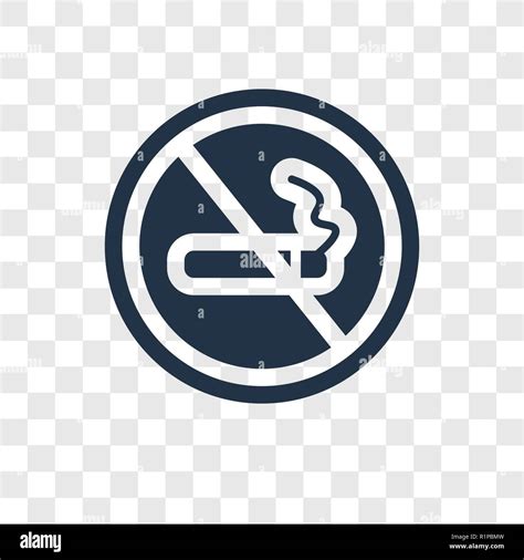 No Smoking Vector Icon Isolated On Transparent Background No Smoking