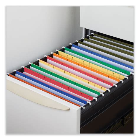 Deluxe Reinforced Recycled Hanging File Folders Letter Size Cut