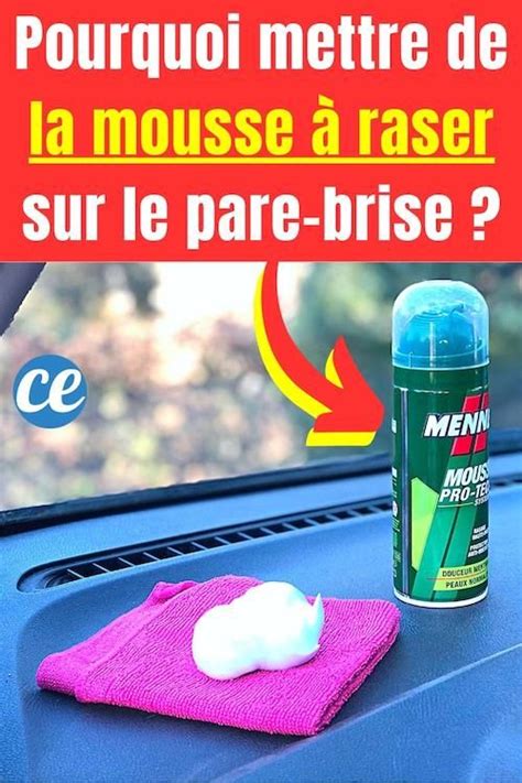 Savez vous que la mousse à raser permet de lutter contre la buée sur le