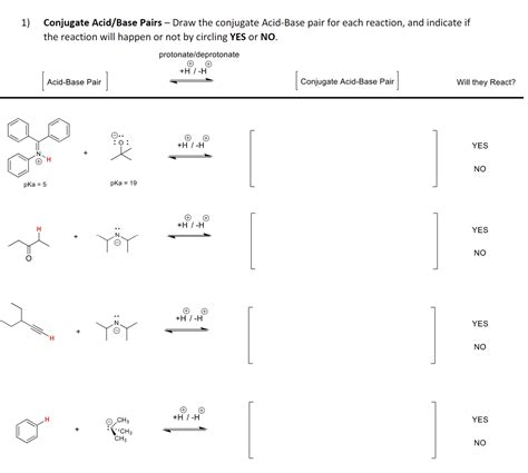 Solved Conjugate Acid Base Pairs Draw The Conjugate Chegg