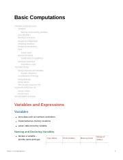 CS2 Pdf Basic Computations Variables And Expressions Variables Naming
