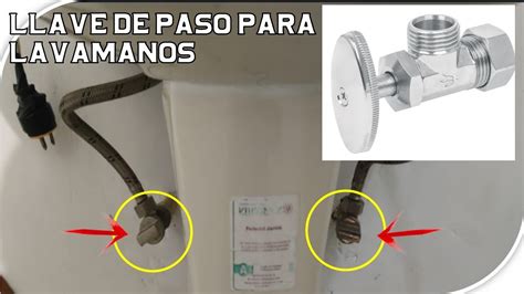 LLAVE DE PASO PARA LAVAMANOS INSTALACION FACIL RAPIDO ECONOMICA CON
