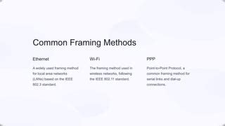 Framing In Computer Network By Tanuj Jain Ppt