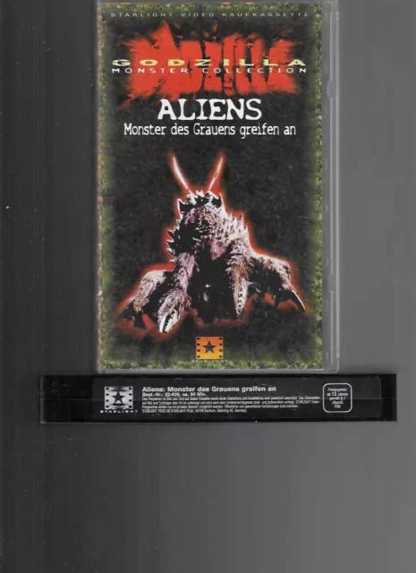 GODZILLA MONSTER COLLECTION ALIENS Monster Des Grauens Greifen An VHS