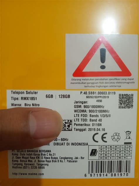Realme 3 Pro Bnib Segel Resmi 6gb 128gb 6 128 Gb New Telepon Seluler