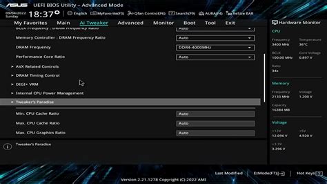 Quick Bios Overview Asus Prime B660m A AC Wifi LGA 1700 Motherboard