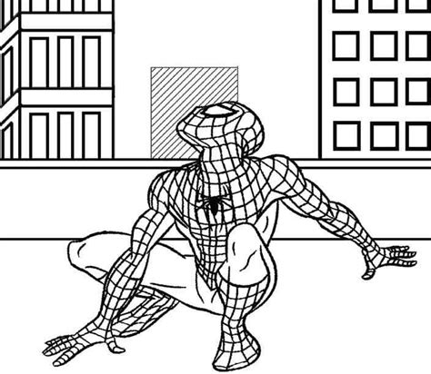 Hombre Araña Normal para colorear imprimir e dibujar ColoringOnly
