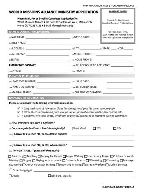 Fillable Online How To Affix A Photo To A Passport ApplicationTravel