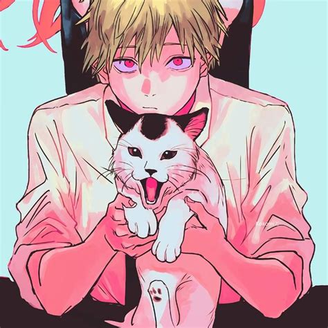 Anime Love Couple Holding A Cat