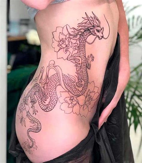 Lista 98 Foto Tatuajes De Dragones Para Mujer En La Pierna Actualizar
