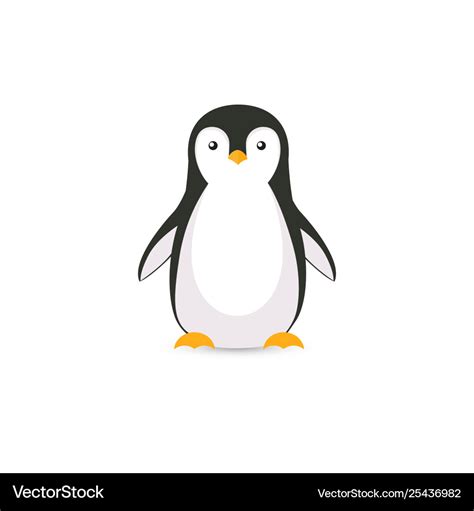 Cartoon Penguin Icon Royalty Free Vector Image